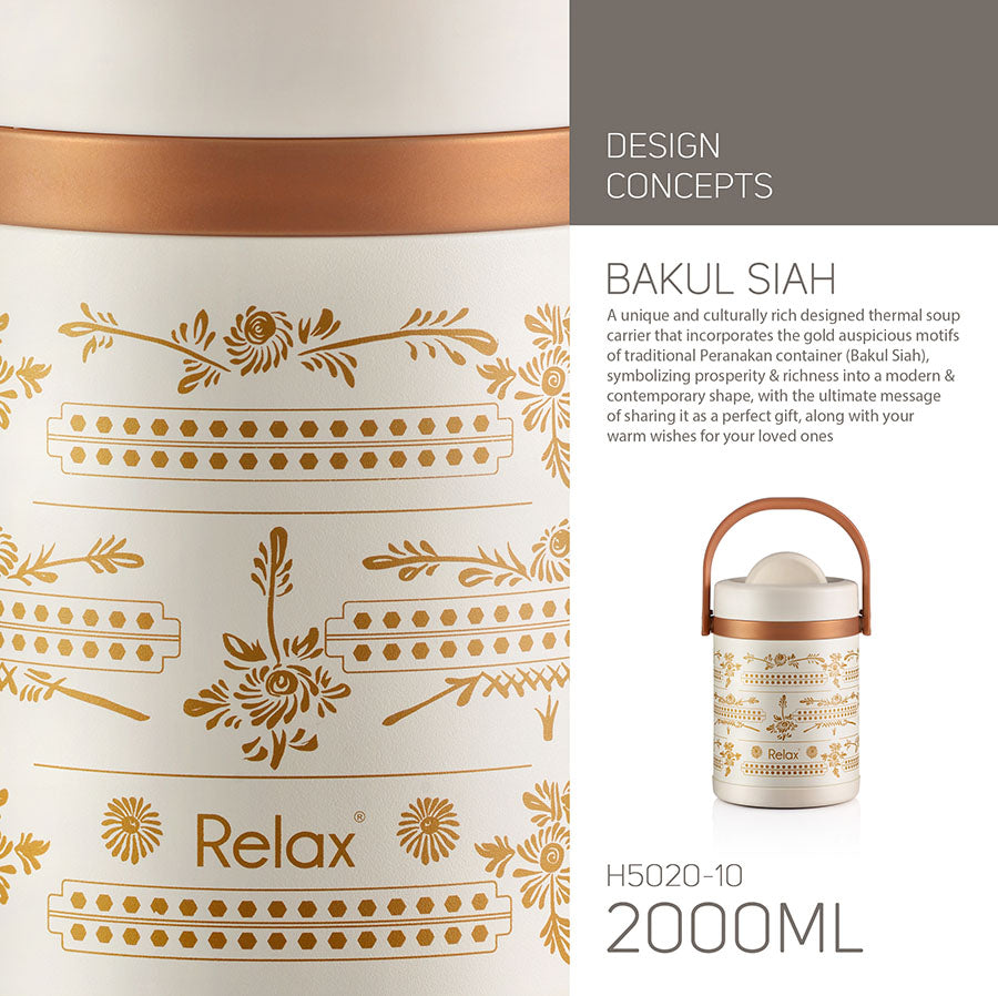 RELAX 2000ML TALES OF NYONYA 316 MEDICAL GRADE THERMAL SOUP CARRIER - – Relaxbottles