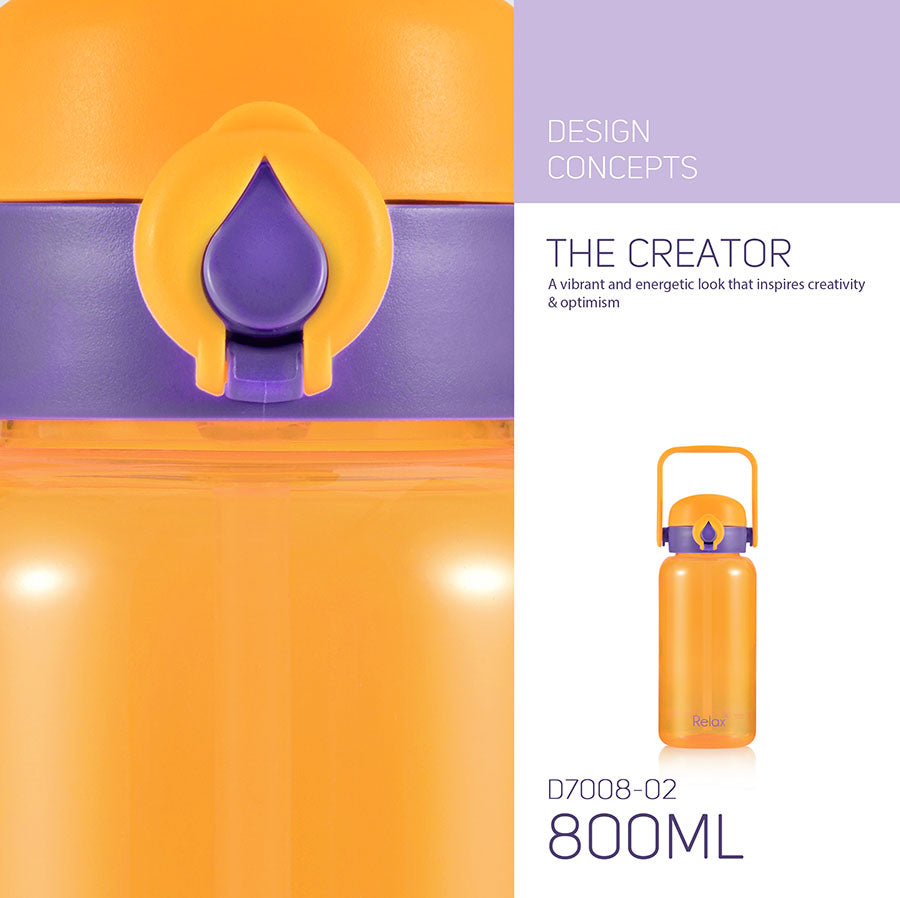 RELAX 800ML MELLOW TRITAN WATER BOTTLE - THE CREATOR – Relaxbottles