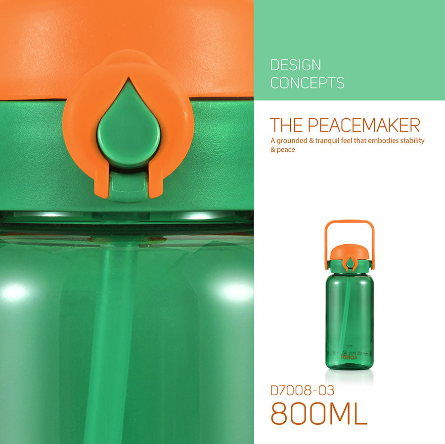 RELAX 800ML MELLOW TRITAN WATER BOTTLE - THE PEACEMAKER – Relaxbottles