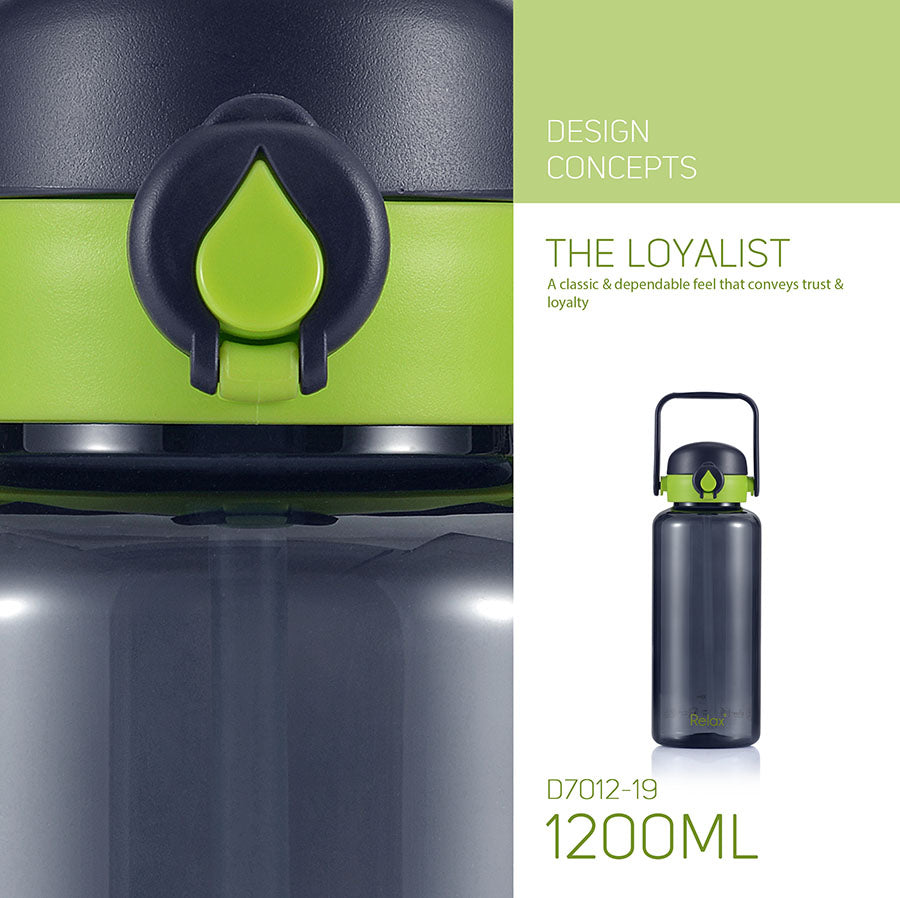 RELAX 1200ML MELLOW TRITAN WATER BOTTLE - THE LOYALIST – Relaxbottles