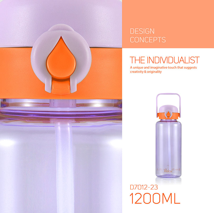 RELAX 1200ML MELLOW TRITAN WATER BOTTLE - THE INDIVIDUALIST – Relaxbottles