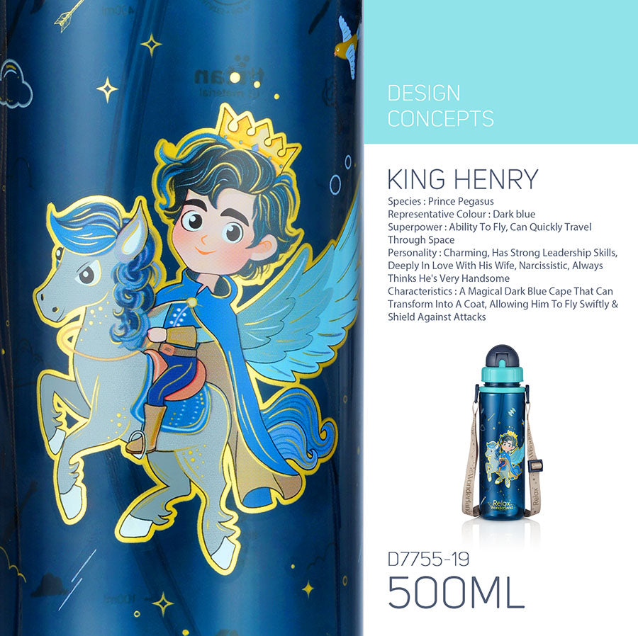 RELAX WONDERLAND 550ML EDEN TRITAN KIDS WATER BOTTLE - KING HENRY ...