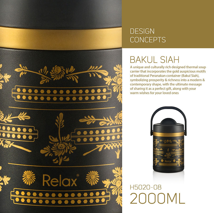 RELAX 2000ML TALES OF NYONYA 316 MEDICAL GRADE THERMAL SOUP CARRIER - – Relaxbottles